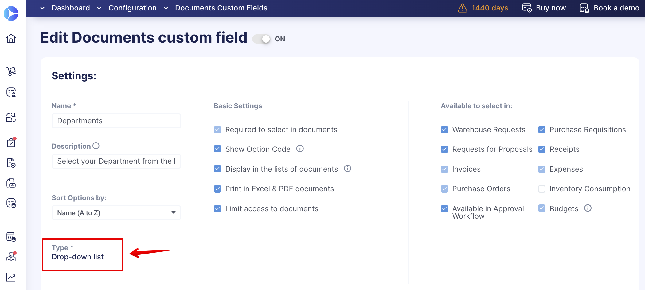 Custom Fields for Documents: Creation and Management